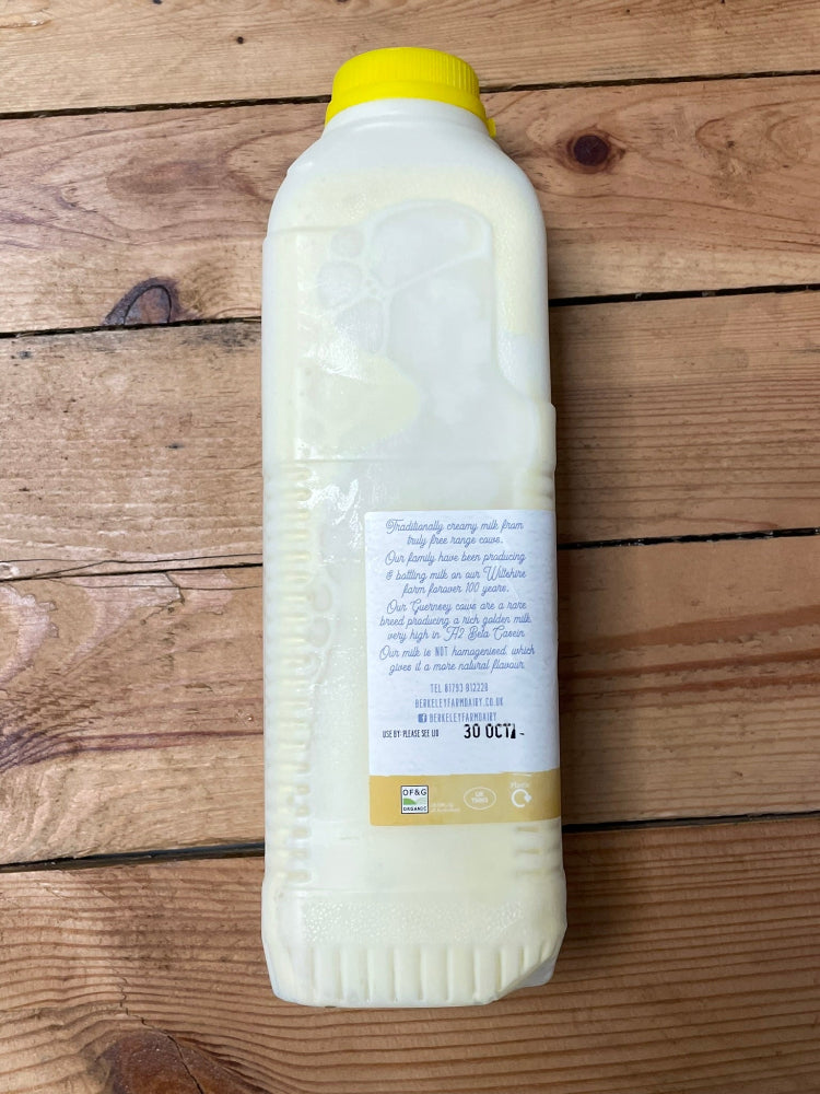 Berkeley Farm Dairy Guernsey Milk 1ltr – Organic Delivery Company