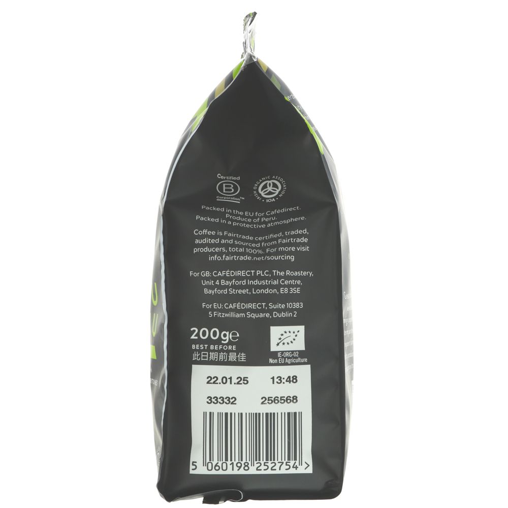 Cafe Direct Machu Picchu Ground Coffee 200g – Organic Delivery Company