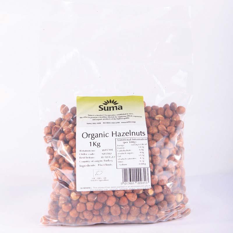 Suma Hazelnuts 1kg – Organic Delivery Company